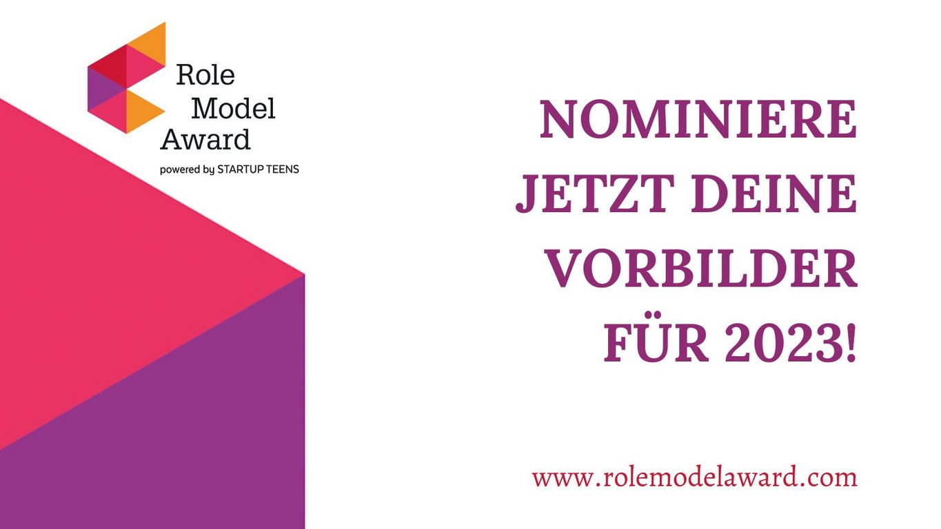 NOMINIERE AB SOFORT DEINE VORBILDER FÜR DEN ROLE MODEL AWARD 2023!